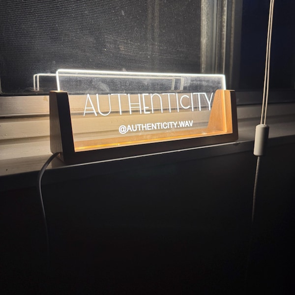 Personalized Name Plate With Wooden Base for Desk | Custom Office Decor ...