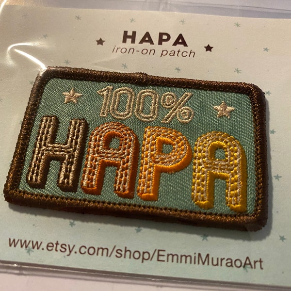 Hapa Iron-on Embroidered Patch - Etsy