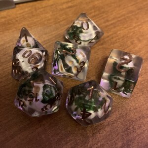 Moonlit Koi Fish Dnd Dice Set for Dungeons and Dragons D20 TTRPG ...