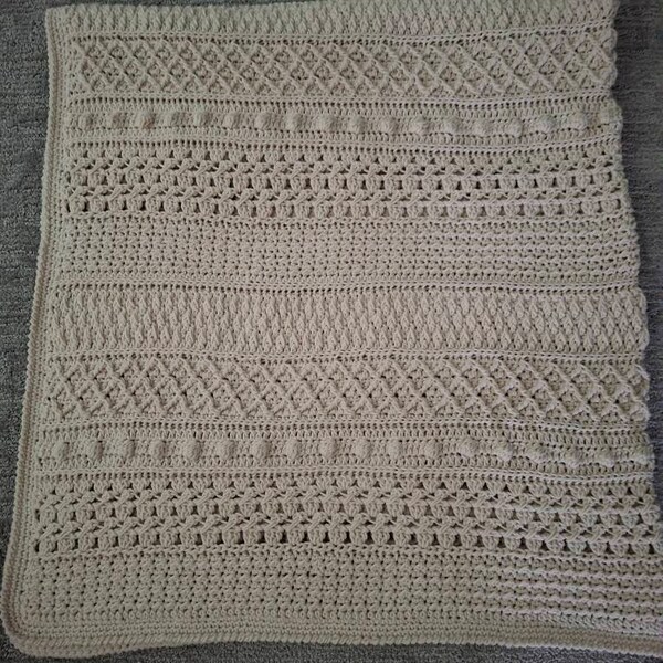 Easy Crochet Modern Blanket Pattern, Video Tutorial + Chart, Crochet ...