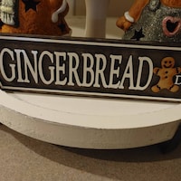Gingerbread Decor / Gingerbread Dr Road Sign / Farmhouse Decor / Tiered ...