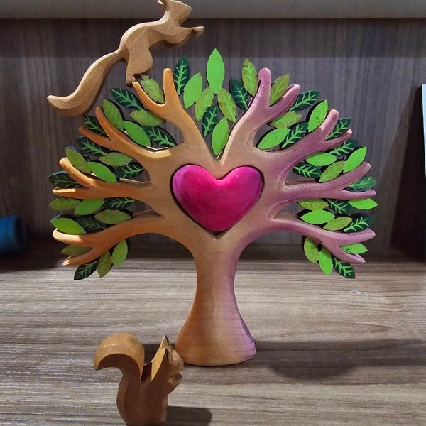 Acacia Tree SET Montessori & Waldorf Inspired Organic Wood Made by ...