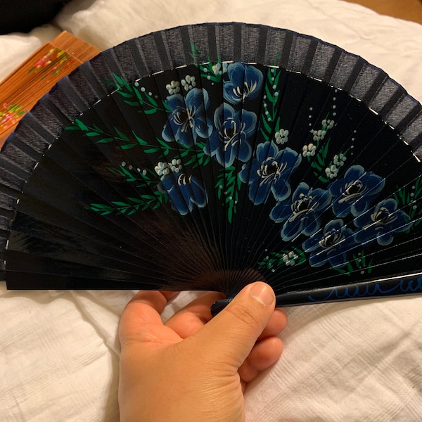 Pettie Flower Handmade Hand Held Fan - Etsy