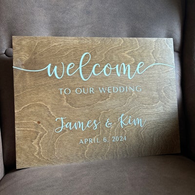 Minimal Wedding Welcome Sign Wedding & Event Signage Modern Classy ...