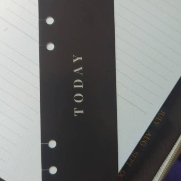 Minimal Planner Page Marker | Black Snap in Today Planner Bookmark for ...