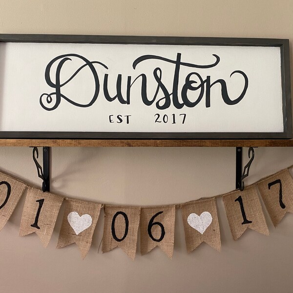 Save the Date Banner, Save the Date Bunting, Bridal Shower Banner ...