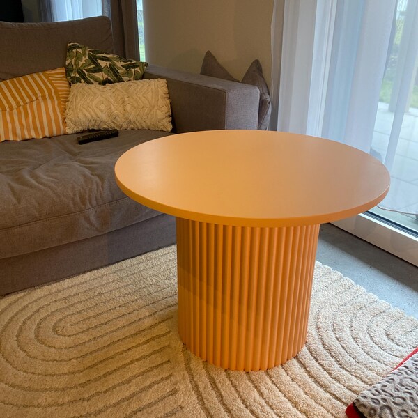 Side Table | Fluted Table | Round Fluted Table | Flower Stand | Small ...