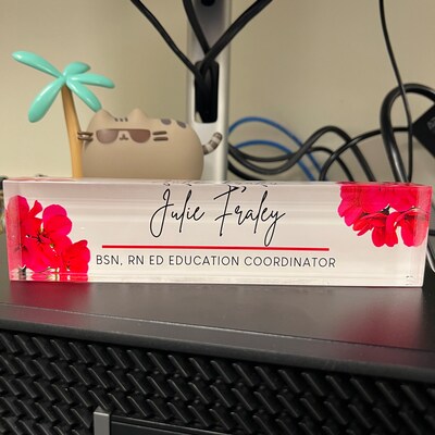 Office Desk Name Plate Personalized, Custom Name Plates for Desk ...