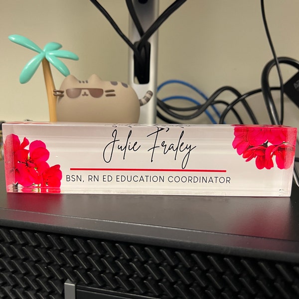Office Desk Name Plate Personalized, Custom Name Plates for Desk ...