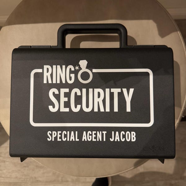 Ring Security Case, Ring Bearer Briefcase for Wedding, Ring Security ...