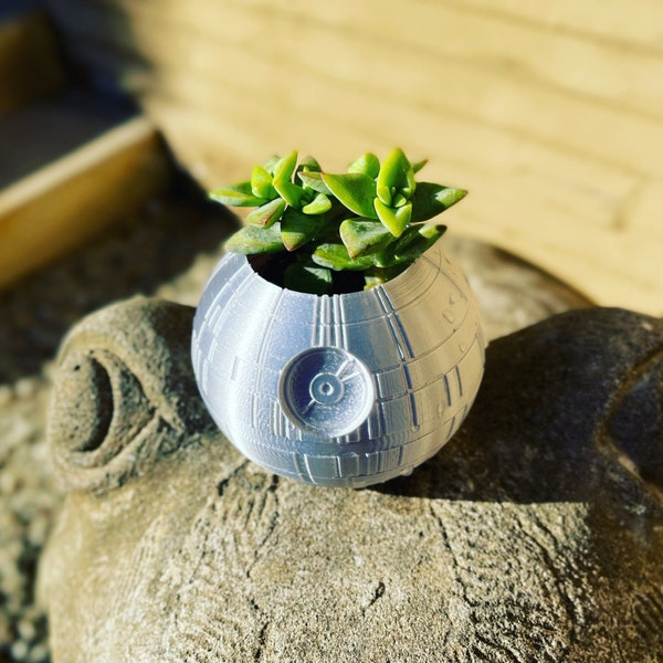 Death Star Wars Flower Succulent Pot Planter Air Plant Figure 3D ...