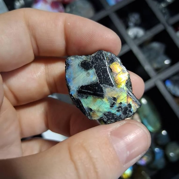 Mind Blowing ~ Multi Fire Labradorite 16 Pcs Gemstone Lot Loose Mix ...