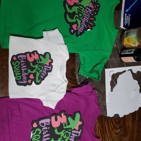Girl Three Rex Svg, Birthday Squad Svg, 3rd Birthday Svg, Girls T-rex ...