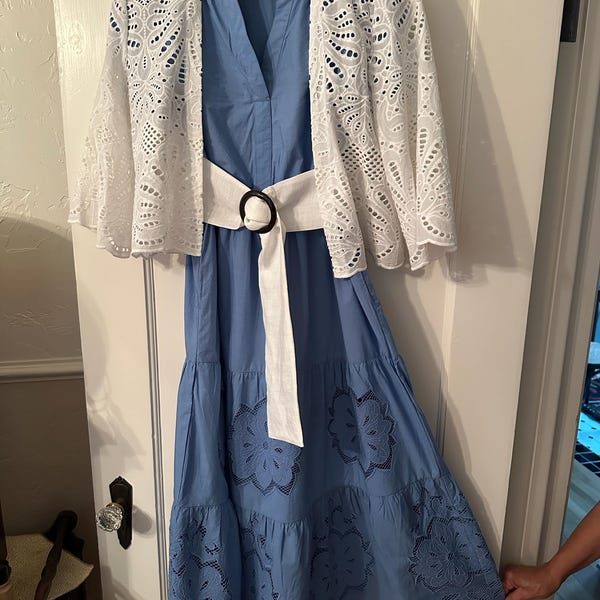 LINEN Uncolored Celtic Long Hand Braided Viking Belt With Green Leaves ...