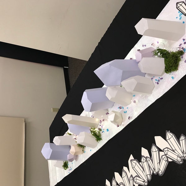 Geometric Wall Tile Template Papercraft Relievo Hexagon Diy Paper Pdf ...