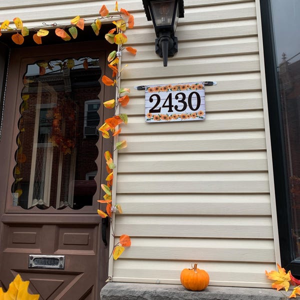 Rustic Address Sign, Farmhouse Decor, House Numbers, Street Sign ...