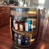 Half Barrel Display, Whiskey Barrel Cabinet, Bourbon Barrel Cabinet ...