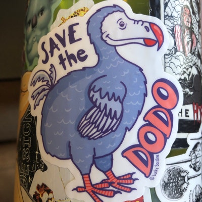 Dodo Vinyl Sticker Save the Dodo Sticker Dodo Bird Funny - Etsy