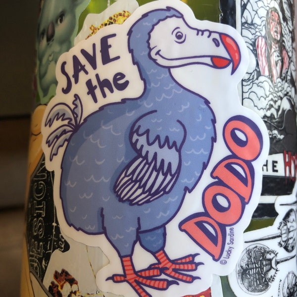 Dodo Vinyl Sticker, Save the Dodo Sticker, Dodo Bird, Funny Dodo ...