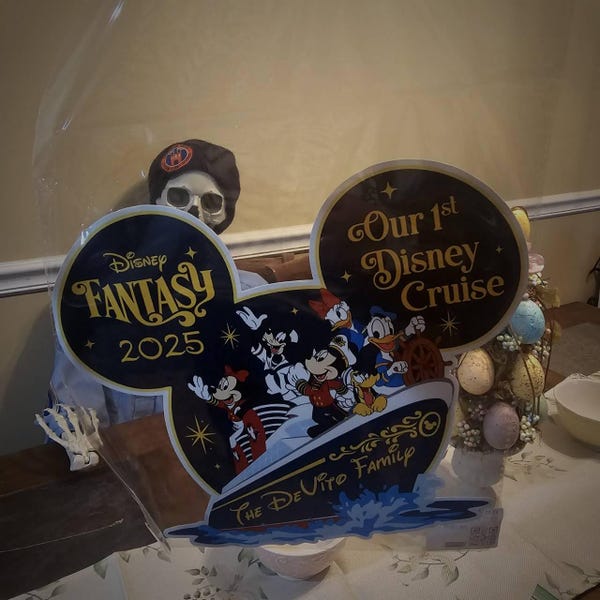 Our 1st Disney Cruise Ship Family Magnet Personalized 1st Cruise Magnet ...