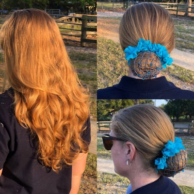 Sassy Band PEARLS, Buns Band, Bun Wrap, Bun Holder, Horse Show Hair Bun ...