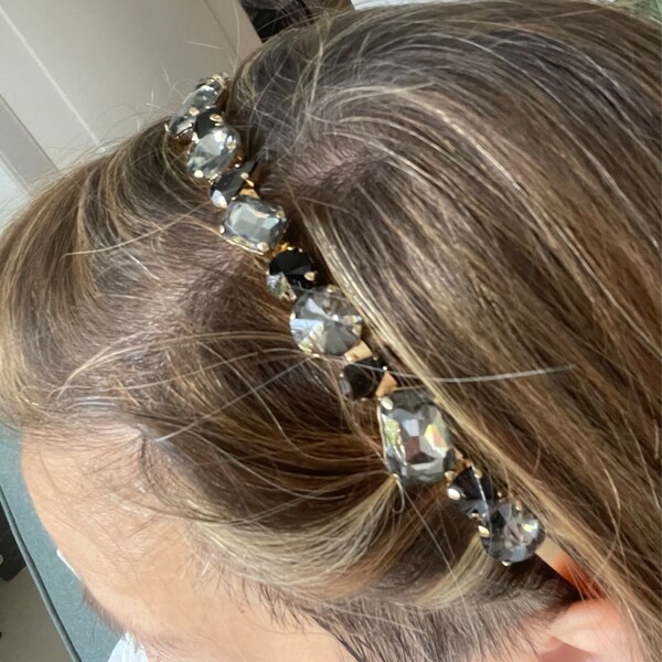 Open Rhinestone Snap Clip / Hair Barrette Rhinestone / Rhinestone Snap ...