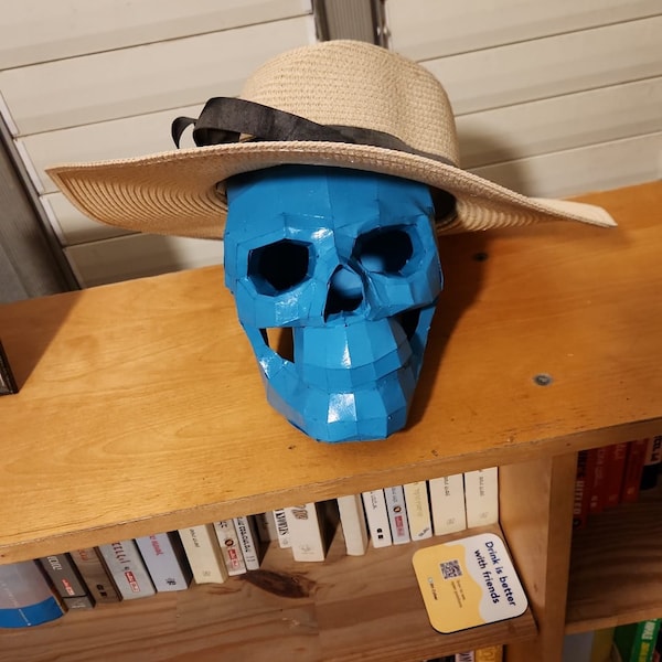 Skull Papercraft Template, Origami, PDF Download DIY - Etsy