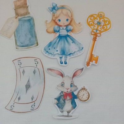 Watercolor Alice in Wonderland PNG Clipart Bundle, Watercolor Alice Mad ...