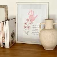 Mothers Day Flower Handprint Art Bundle, Printable | Mom Craft Gift ...