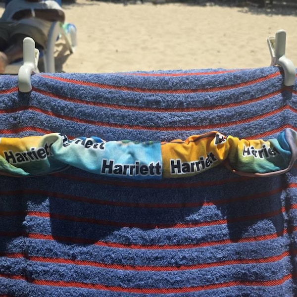 Personalized Cruise Chair Band: Adjustable Towel Holder, Beach Vacation ...