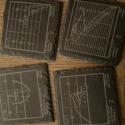 Greatest Virginia Tech Football Plays: Leatherette Coasters set of 4 - Etsy