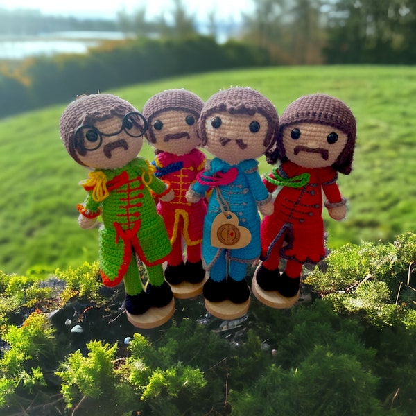PDF: Pack the Beatles Amigurumi - Crochet Pattern by Pupi Popi *english ...