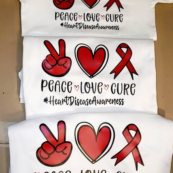 Heart Disease Awareness SVG Bundle - 25 Designs, Red Ribbon SVG, Heart ...