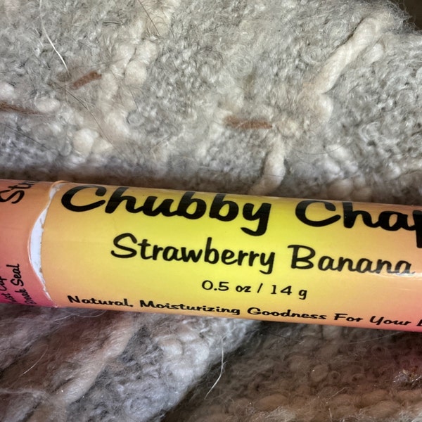 Chubby Chap GIANT .5 Oz Natural Lip Balm, Buttercream Vanilla - Etsy