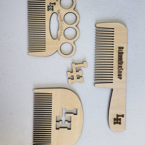 Beard Comb Laser Cut | Beard SVG Design | Laser Cut Files | CNC Files ...