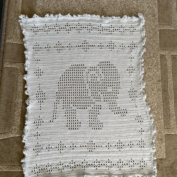 Filet Elephant Blanket Crochet Pattern - the Lavender Chair - *PDF FILE ...