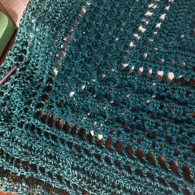 CROCHET PATTERN Rose Sienna Triangle Shawl Written Pattern Instant PDF ...