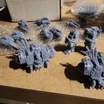 Da Scraplord Space Ork in Junk Armor by Dark Gods 3D Printed Wargaming ...