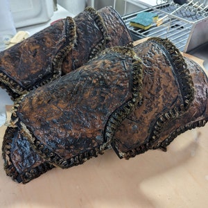 Digital Leather Wolf Bracers PATTERN Viking Set - Etsy