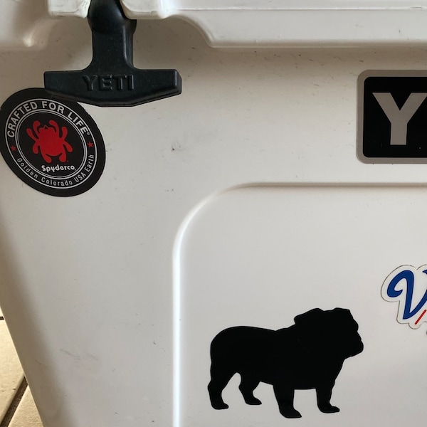 Vinyl Decal - English Bulldog Laptop Sticker Laptop Decal Book Decal ...