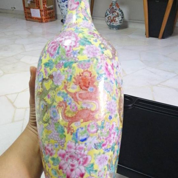 Crystal Vase, V Shaped Wide Rim Vase Decorative Diamond Patterns ...