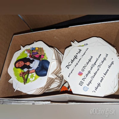 Custom Shape Cards Created Within 4x6, Die Cut Business Cards, Unique ...