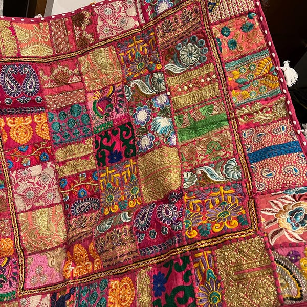 Indian Hand Made Kantha Quilted, Real Patch Work Reversible Jacket ...
