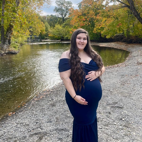 35 Colors•gown+shorts•sweetheart Open Belly Maternity Dress•maternity ...