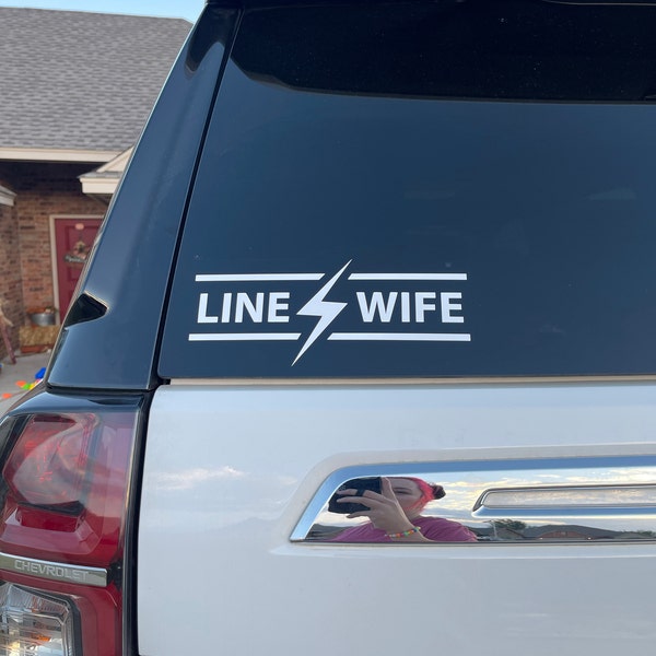 Line Wife Decal | Line Life Decal | Linewife Decal | Lineman Wife Decal ...