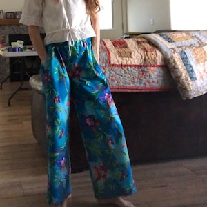 Beginner PDF Wide Leg Pants Sewing Pattern, Instant Download U.S Size 0 ...