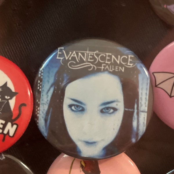 Evanescence 1 1/2" Pinback Buttons (custom Made) - Etsy