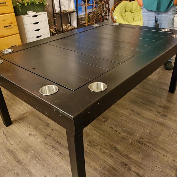 Custom Gaming Table, Role Playing Game Table With Folding Legs, Vaulted ...