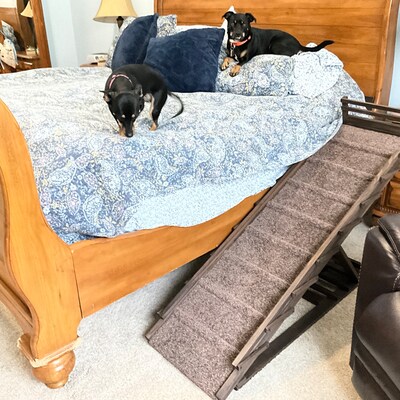 Pet Ramp With Foldable Rails Extra Front Rail - Etsy