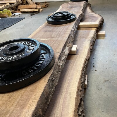 Spalted Sugar Maple Live Edge Slab 171 X 24-36 X - Etsy